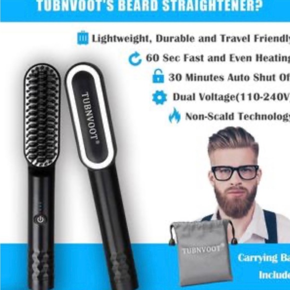 Other | Beard Straightener For Men Antiscald Beard Straightening Comb ...